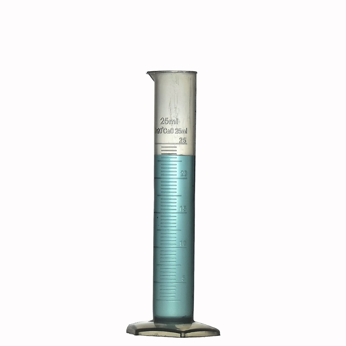 Graduated Measuring Cylinder Polypropylene Plastic 25ml 10-Pack (25ml, 10)