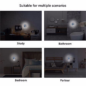 Wusikd Winter Snowman Night Light Set of 2 Snowflake Cardinal Bird Plug-in LED Nightlights Auto Dusk-to-Dawn Sensor Lamp for Bedroom Bathroom Kitchen Hallway Stairs Decorative