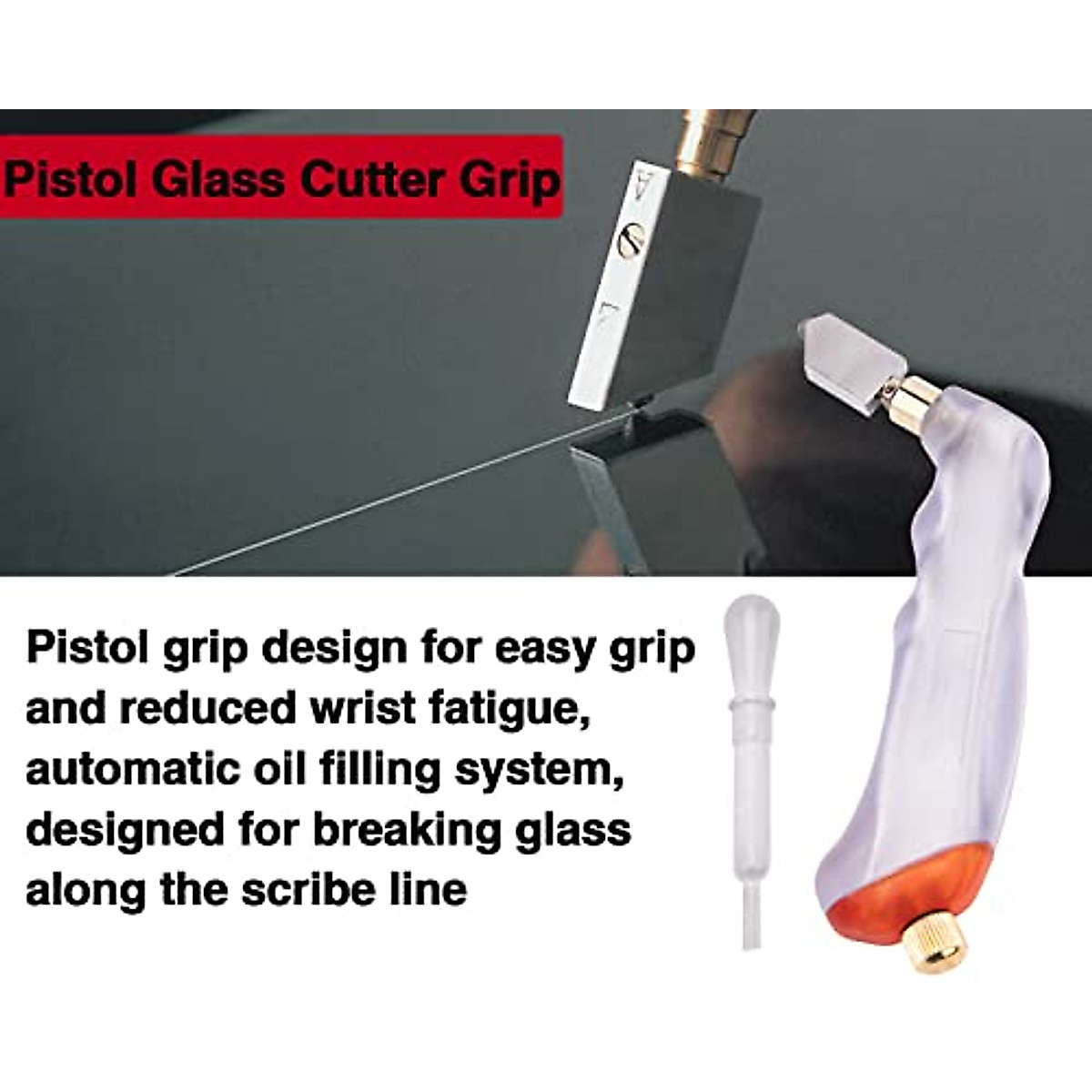 3PCS Heavy Duty Glass Running Pliers and Breaker Grozer Pliers Oil Feed Glass Cutter Set with Rubber Tips,Stained Glass Cutting Tool Kit for Key Fob Hardware Install and Stained Glass Work