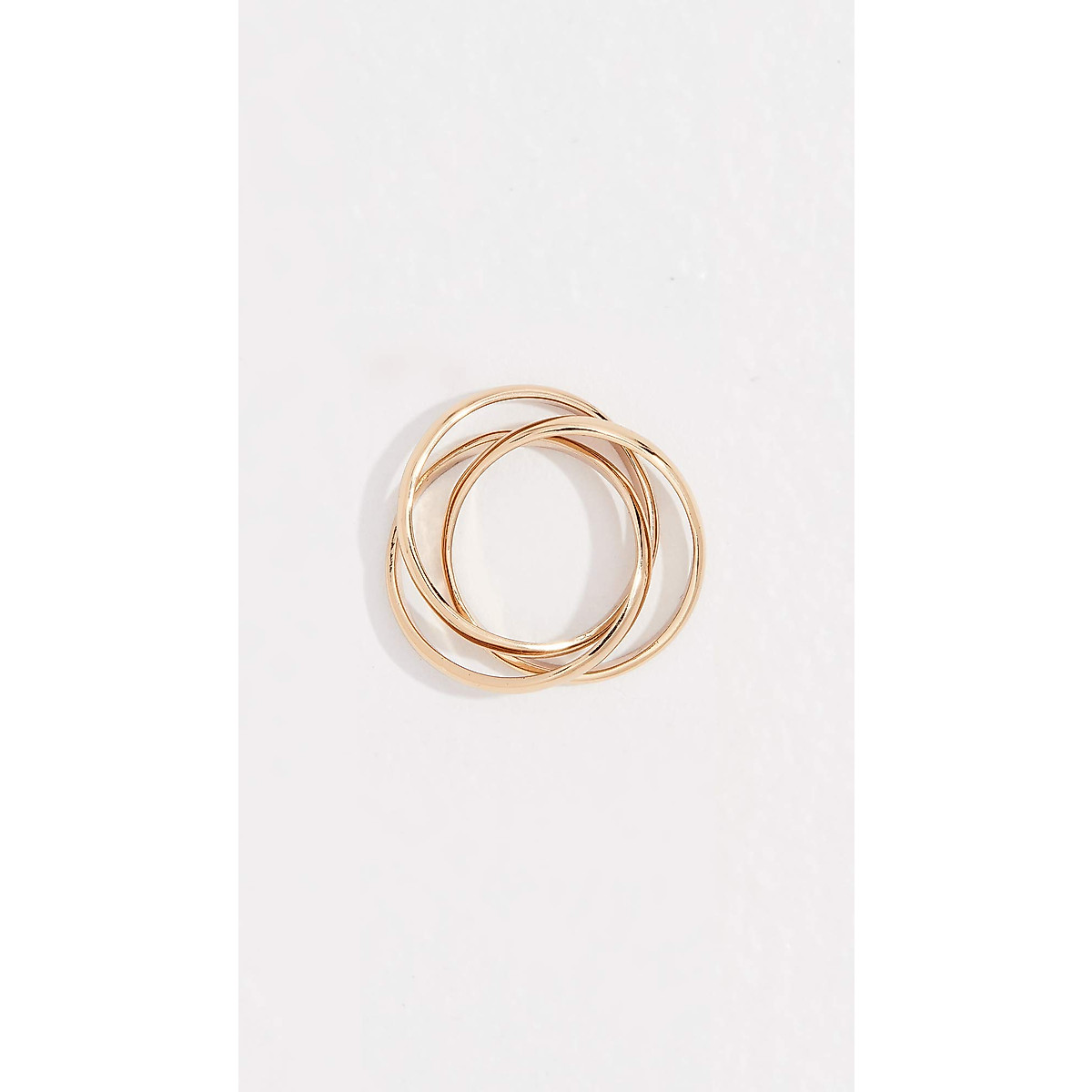 SHASHI Women's Vera Ring, Yellow Gold, 6