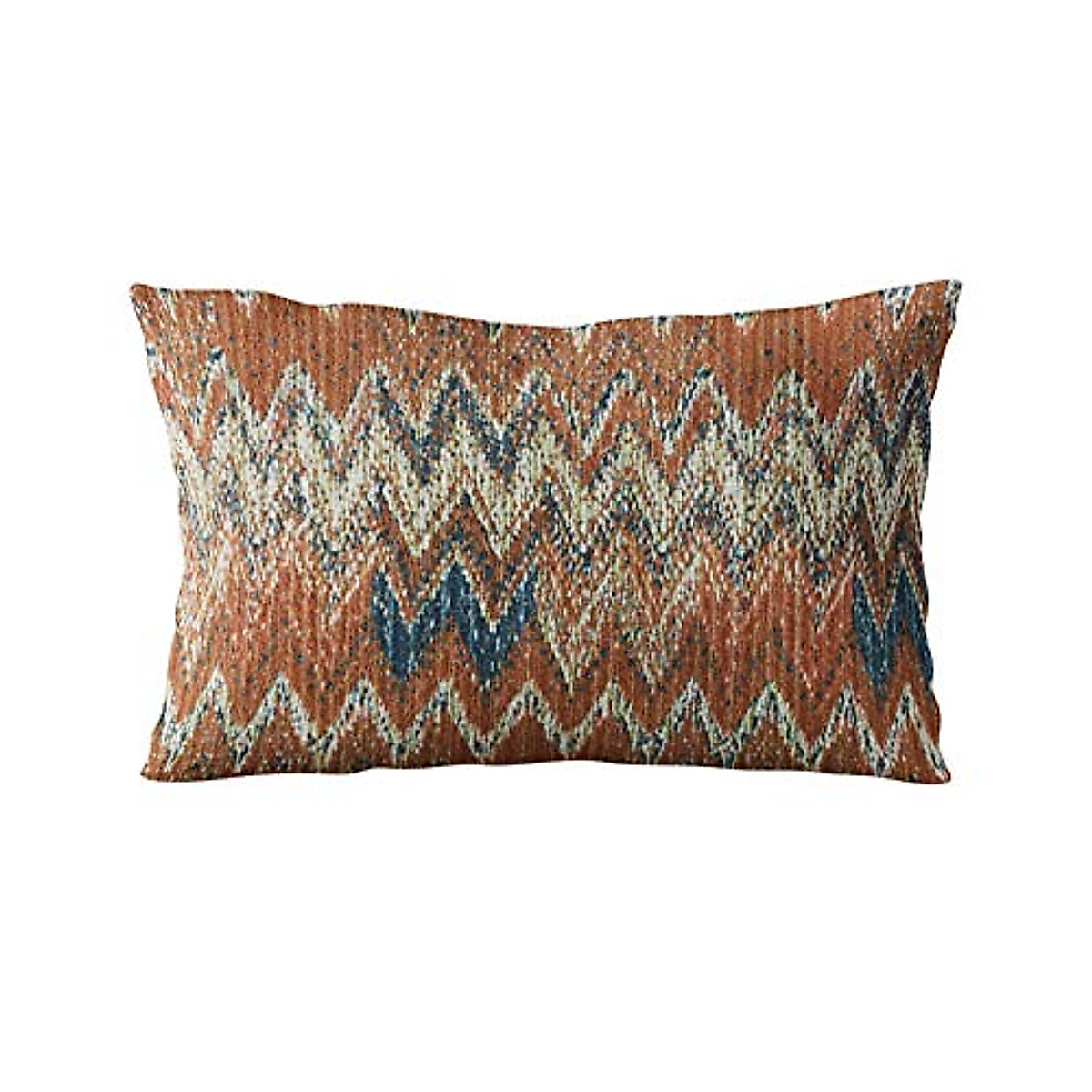 Plutus Brands Multi-Color Plutus Wave Chevron Luxury Throw Pillow 18 in x 18in, Double Sided 18" x 18"