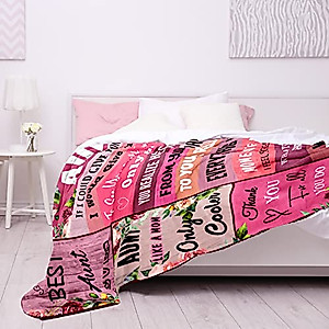 Pozevan Aunt Gift, Mother's Day Blanket Gifts for Aunt, Aunt Gifts from Niece Nephew, Best Aunt Ever Gifts, Birthday Gifts for Aunt, Funny Aunt Gifts, Meaningful Gift for Aunt - Blanket 60" X 50"