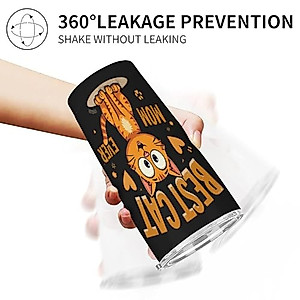 Best Cat Mother Ever Cute Orange Cat 20 OZ Stainless Steel Tumbler Travel Car Coffee Mug with Straw Lid Cleaning Brush Coffee Tumbler Mug for Women Men