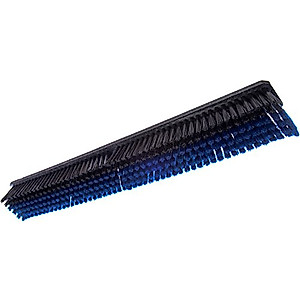 SPARTA 4188000 Spectrum Plastic Push Broom Head, Heavy Duty Broom, Industrial Broom With Synthetic Bristles For Outdoor, Indoor, Garage, Concrete, Patio, Kitchen, Bathroom, 18 Inches, Black