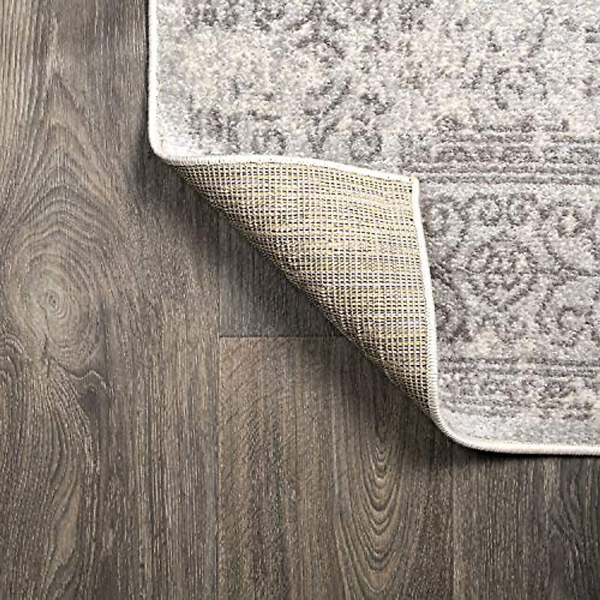 JONATHAN Y BMF108D-28 Bohemian Filigree Modern Indoor Area-Rug Floral Vintage Casual Easy-Cleaning High Traffic Bedroom Kitchen Living Room Non Shedding, 2 X 8, Grey