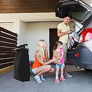 MixRBBQ Grill Cover for Weber Traveler Grill, Heavy Duty 600D Polyester Storage Cover Replacement Parts, Compatible with Weber 7030 Cargo Protector Storage Bag