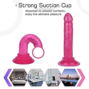 Silicone Waterproof Silicone Double Headed Suction Cup Realistic Classic Dick Wand