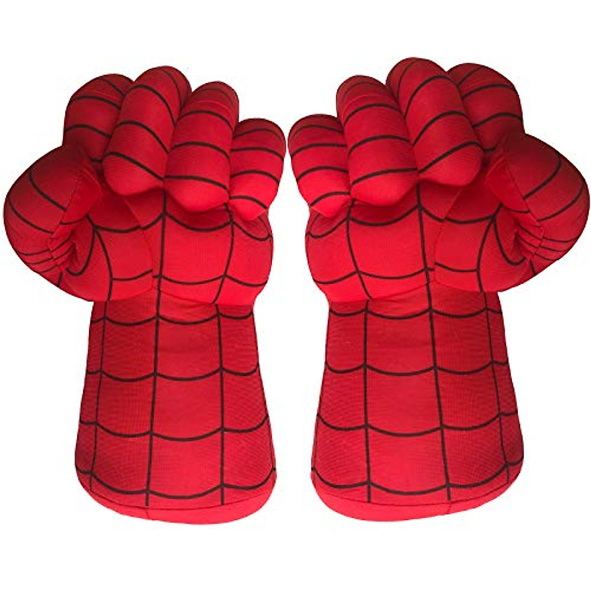 Superhero Gloves Superhero Toy Hands Kids Soft Plush Superhero Gloves Cosplay for Boy Girl Christmas Halloween Birthday Gift