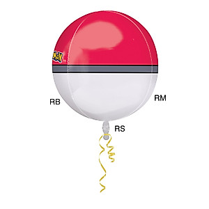 Anagram International - Orbz Pokemon Ball 15" x 16" Foil Balloon