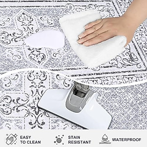 ASPMIZ 3 Pieces Kitchen Mats Cushioned Anti Fatigue, Waterproof PVC Runner Rug Kitchen Memory Foam Rugs Non Slip Kitchen Mats for Floor, Alfombras para Cocina, 18'' x 30'' + 18'' x 48'' + 18'' x 60''