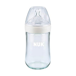 NUK Simply Natural Glass Baby Bottles and Pacifier Newborn Gift Set, 11 Piece Set