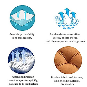 Kristin Sun Lounger Cushion Pad Portable Rocking Chair Cushion Garden Patio Thick Seat Cushion Recliner Relax Chair Cushion (Cushion Only) No Chair-Brown 48x165cm(19x65inch)