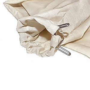 HQRP Dust Collector Bag compatible with DeWalt DW745, DW744, DW744X, DWE7491RS, DWE7480, 745, 744, 744x, 7480, 7491 10-inch Tablesaws Planers, 2.5" Dust Port