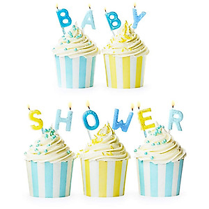 ALINK Biodegradable Light Blue White Paper Straws, Pack of 100 Party Straws for Juice, Cocktail, Smoothies, Birthday, Wedding, Bridal/Baby Shower and Christmas Decorations Supplies