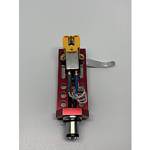 Cartridge and Stylus, Needle and RED Headshell with mounting Bolts for Technics SL-1200, SL-1210, SL-1600, SL-1610, SL-1700, SL-235, SL-23A, SL-B2, SL-B202, SL-B205, SL-B3