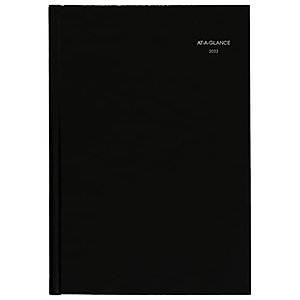 AT-A-GLANCE 2023 Monthly Planner, DayMinder, 14 Month Calendar, 8" x 11-3/4", Large, Monthly Tabs, Hardcover, Black (G470H00)