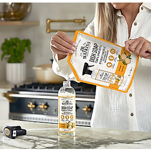 J.R. Watkins Foaming Dish Soap Refill Pouch, Crafted Clean & Cruelty Free, Orange, 32 fl oz, 6 Pack