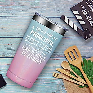 DOEARTE Principal Gifts - Principal Appreciation Gifts for Women - Principals Day, Teachers Appreciation Day, Christmas Gift for Principals - 20oz Tumbler