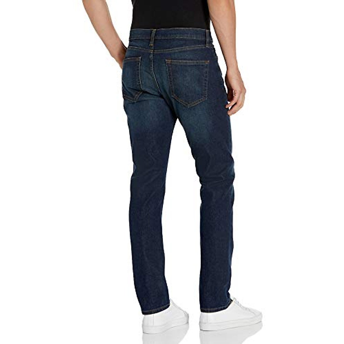 Amazon Essentials Men's Slim-Fit Jeans - Comfort Stretch Straight (Previously Goodthreads), Dark Blue Vintage, 32W x 30L