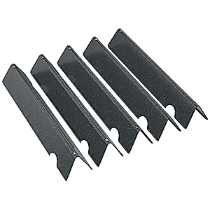 soldbbq 5PC Porcelain Enameled Flavorizer Bars Replacement Parts for Weber 66032/66795 for Most Gen II 300 Series,17 1/8 inch L x 3 inch W x 2 1/8 inch H