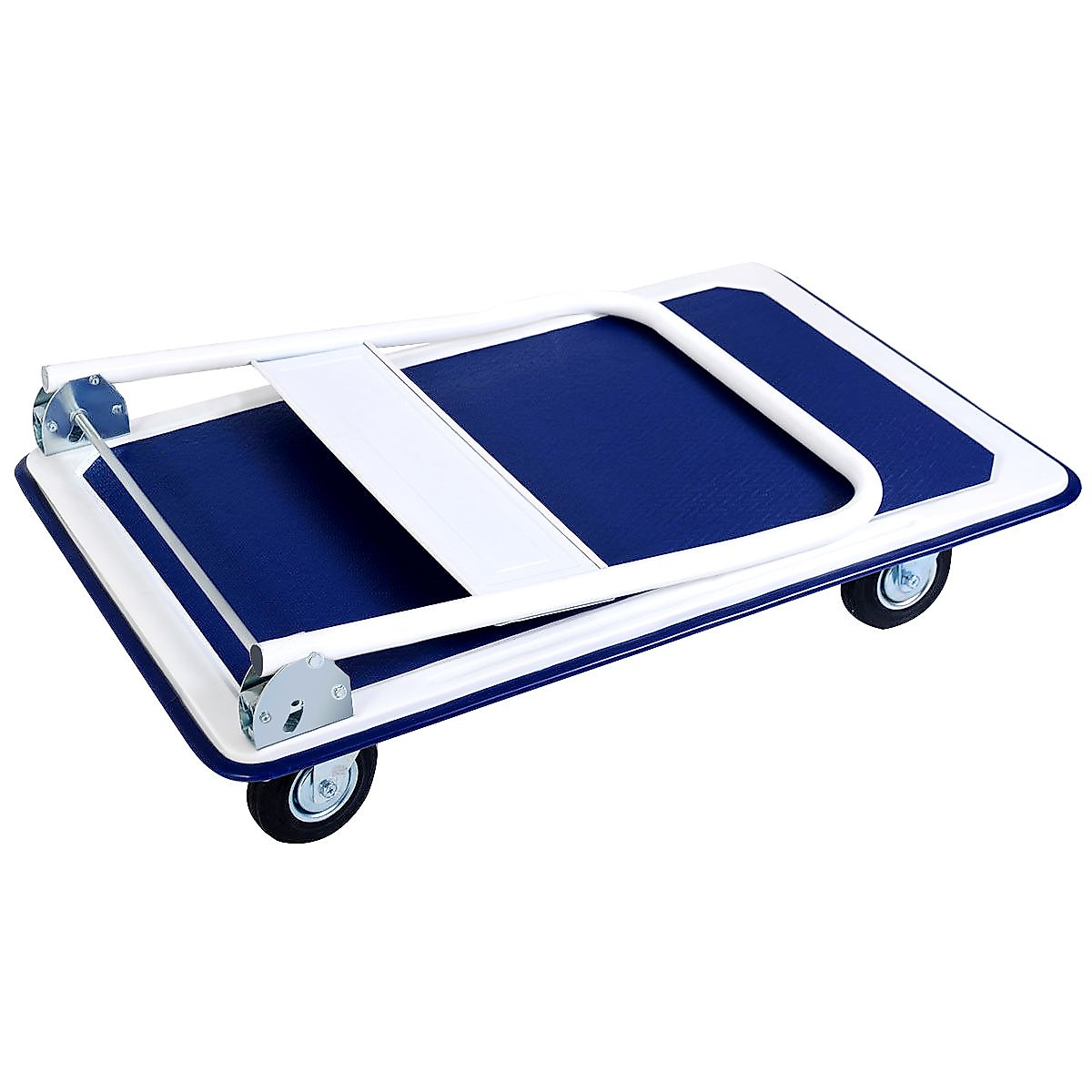 Happygrill Push Cart Dolly, 660lbs Hand Push Moving Platform Truck, Foldable Push Cart for Warehouse