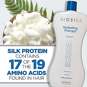 BioSilk Hydrating Shampoo, Replenishes Hair Moisture For Strong, Smooth Hair, Sulfate, Paraben, & Cruelty-Free, 34 Oz