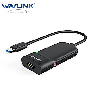 WAVLINK USB 3.0 to HDMI Universal Video Adapter, Displaylink Chips Supports up to 6 Monitor displays, Compatible with Windows, MacOS, Ubuntu 20.04,22.04,LTS, ChromeOS-Upgrade Version