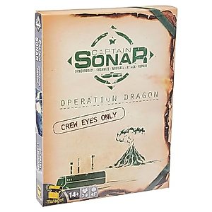 Matagot Captain Sonar Operation Dragon Board Game Expansion | Cooperative Strategy Game Submarine Adventure Game | for Adults and Teens | Ages 14+ | 2-8 Players | Average Playtime 45 Minutes | Made