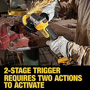 DEWALT 20V MAX* Angle Grinder Tool Kit, 4-1/2-Inch, Paddle Switch with Brake (DCG413R2)