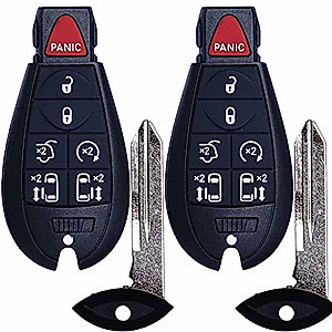 Key Fob Replacement Compatible for Chrysler Town and Country Dodge Grand Caravan 2008 2009 2010 2011 2012 2013 2014 2015 2016 2017 2018 2019 2020 Car Keyless Entry Remote Control M3N5WY783X IYZ-C01C