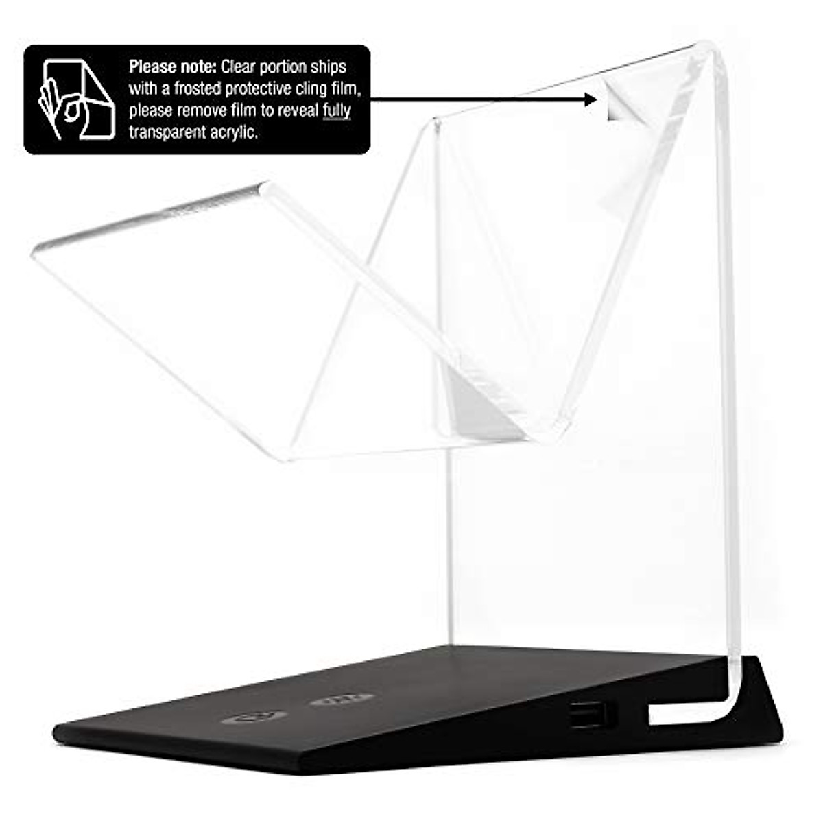 The Original Universal Illuminated RGB VR Charging Stand for Meta Quest 3/2 / 1 / Pro, Oculus, Vision Pro, HTC, Rift-s, PSVR, Index All VR Headsets | Black Aura v1.0