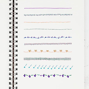 Sun-Star Stationery Two Color Line Pen'' twiink'' Different 4 Colors Pattern Set (Pink x Ligh Blue, Violet x Pink, Light Blue x Orange, Pink x Green)