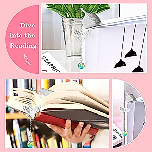 Gifts for Women Teachers Mothers Day - Metal Feather Bookmark Butterfly Craft Gifts for Women Who Have Everything Ladies Mom Girls Teacher Appreciation Gift Readers Book Lover Birthday Reading Gifts