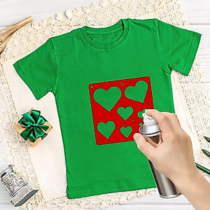 Peohud 40 Pieces Stencils for Kids, Geometric Shaped Stencils, Simple Drawing Chalk Stencils Colorful Art Painting Template for DIY Craft, 5.9 x 5.9 Inches