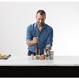 Crafthouse by Fortessa Professional Barware/Bar Tools by Charles Joly, Boston Shaker Gift Set, Silver