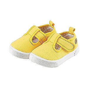 Shoes Toddler Baby Boy Girl Flat Shoes Girl Canvas Shoes Baby Soft Sole Girls Running Shoes (Yellow, 7 Toddler)