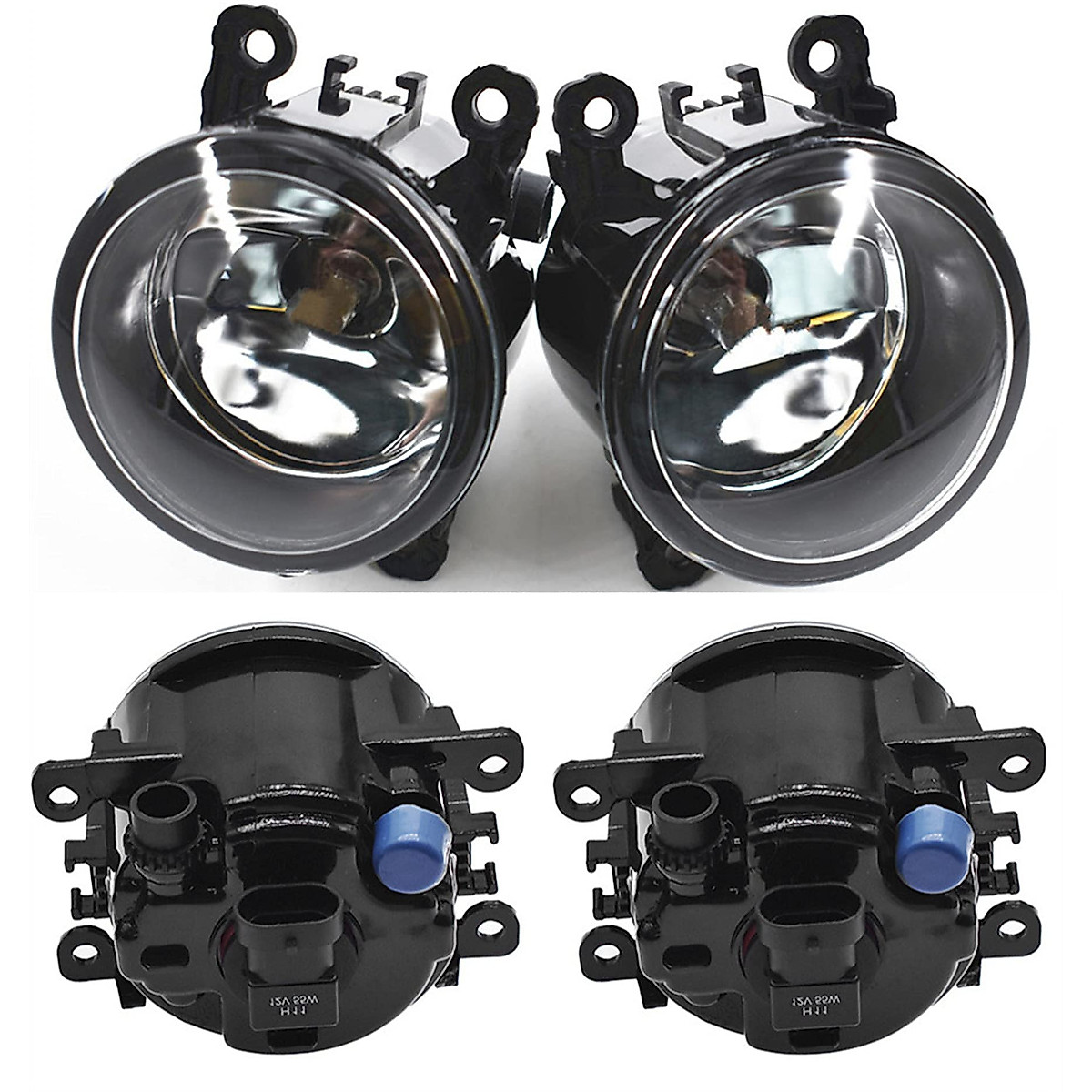 munirater Pair of Clear Lens Driving Fog Lights Bumper Lamps with Bulbs Replacement for 2012-2014 Focus S/SE/SEL/Titanium models