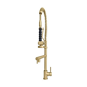ZLINE Autograph Edition Van Gogh Kitchen Faucet in Champagne Bronze (VNG-KF-CB)