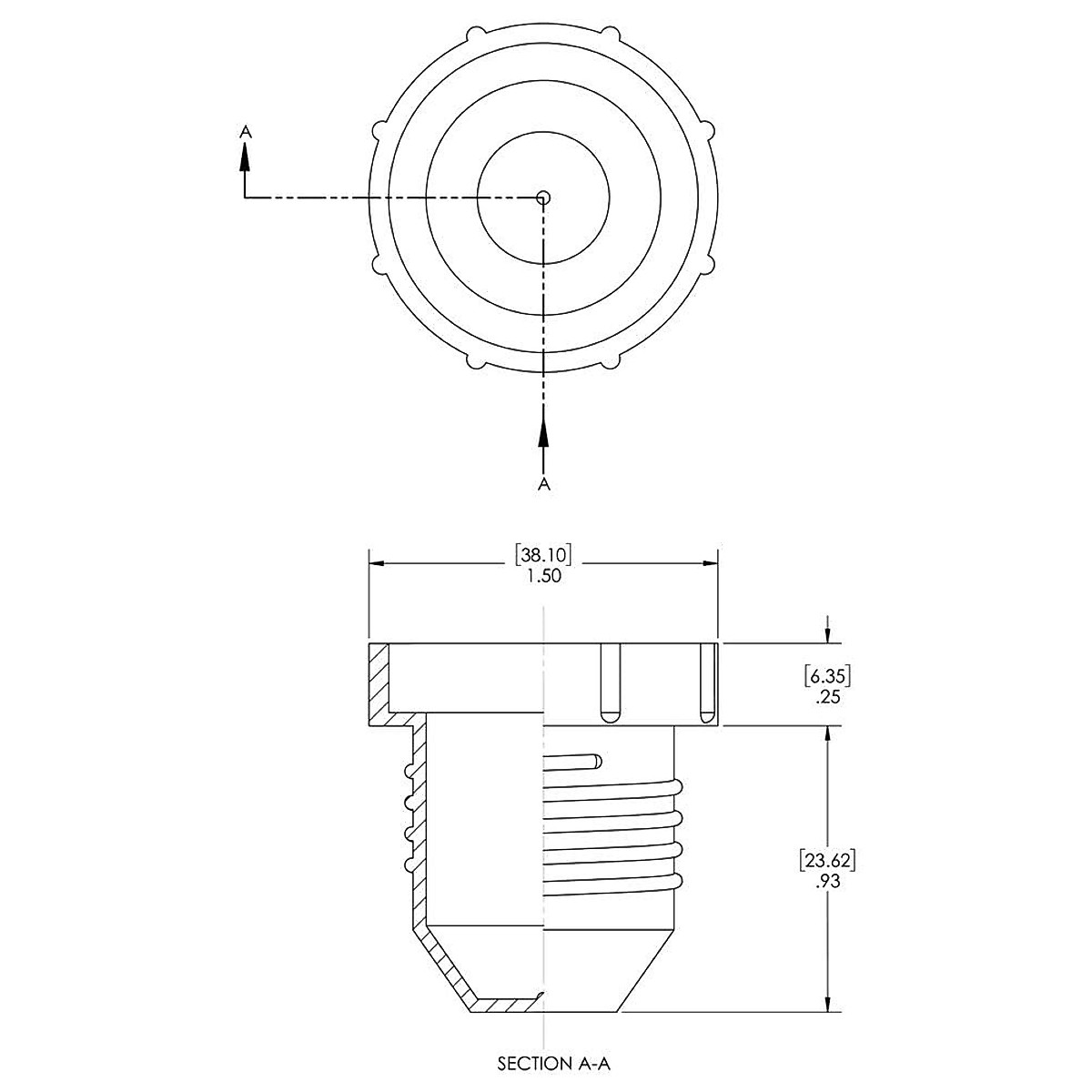Caplugs PD-160 PD Series – Plastic Threaded Plug for Flared JIC Fittings, 200 Pack, Red LD-PE, Thread Size 1-5/16"-12 Open End Protection, Leak Prevention, Automotive, Hydraulic Systems (99191190)