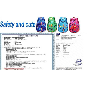 DB Dinosaur Toddler mini backpack with leash,children Kids baby harness bookbag (Deep Blue)