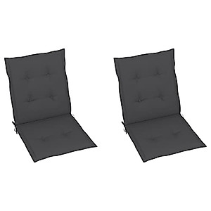 imasay Garden Chair Cushions 2 pcs Anthracite 39.4"x19.7"x1.2"