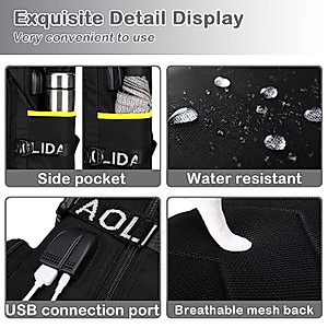 ZJYJING Anime One Piece Logo Luffy Print Backpack with USB Interface Casual Large Capacity Laptop Backpack (B3-1)