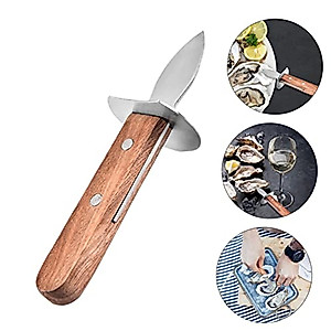 BESTonZON 1Pc seafood shucking tool scallop knife seafood shellfish knife Oyster Opener mussels knife Shellfish Opener Tool Clam Shucker Oyster Shucking Kit kitchen supplies