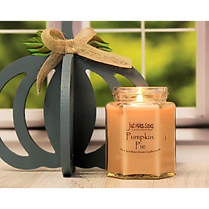 Pumpkin Pie Scented Blended Soy Candle | Hand Poured Fall Fragrance Candles | Made in The USA by Just Makes Scents