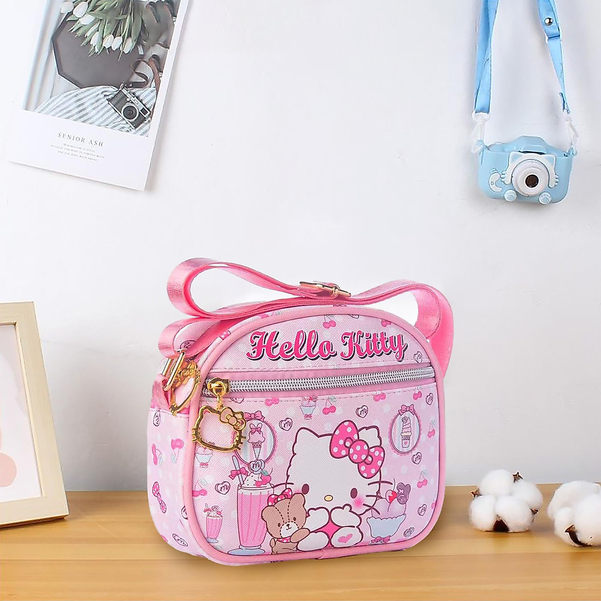 Cute Small Crossbody Purse | Mini Soft PU Leather Messenger Shoulder Bag | Lovely Gift for Her | A-g-e-s 3-6