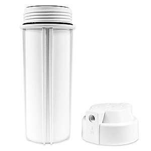 Whole House Water Filtration System with White Housing and Sediment Filter