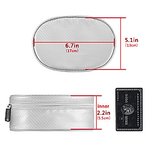 Geekria Controllers Carrying Pouch Travel Bag, Compatible with Google Stadia, Sony PlayStation 5, Dual Sense Edge, PS5 / PS4, Switch Pro Series x, Xbox Wireless, Portable Protector Case (Silver)