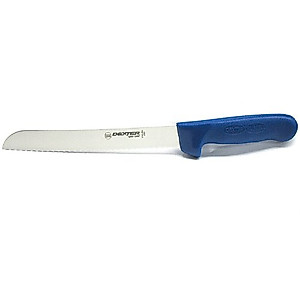 Dexter Outdoors 8" Scalloped Bread Knife with Blue Handle