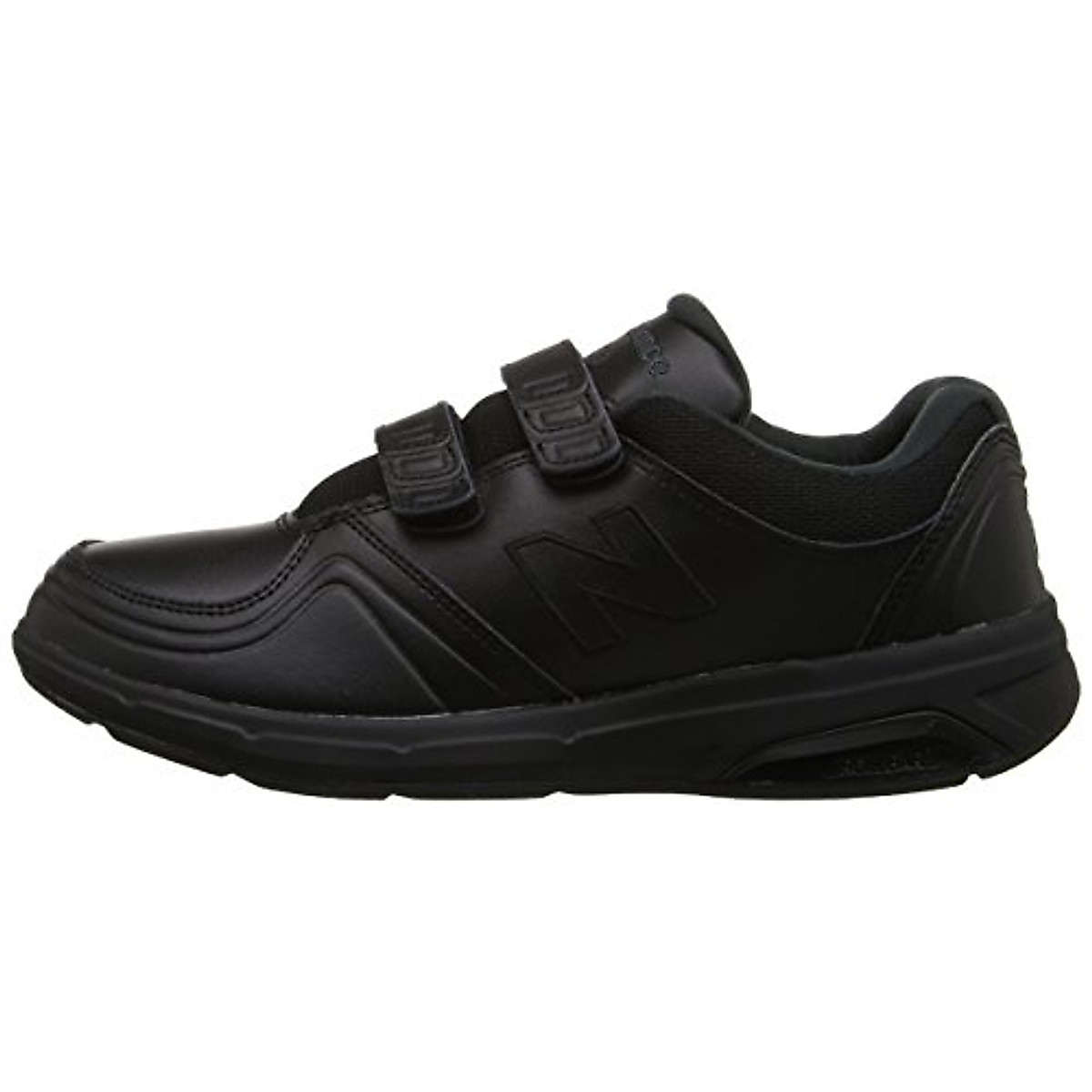 New Balance womens 813 V1 Hook and Loop Walking Shoe, Black, 7.5 Wide US
