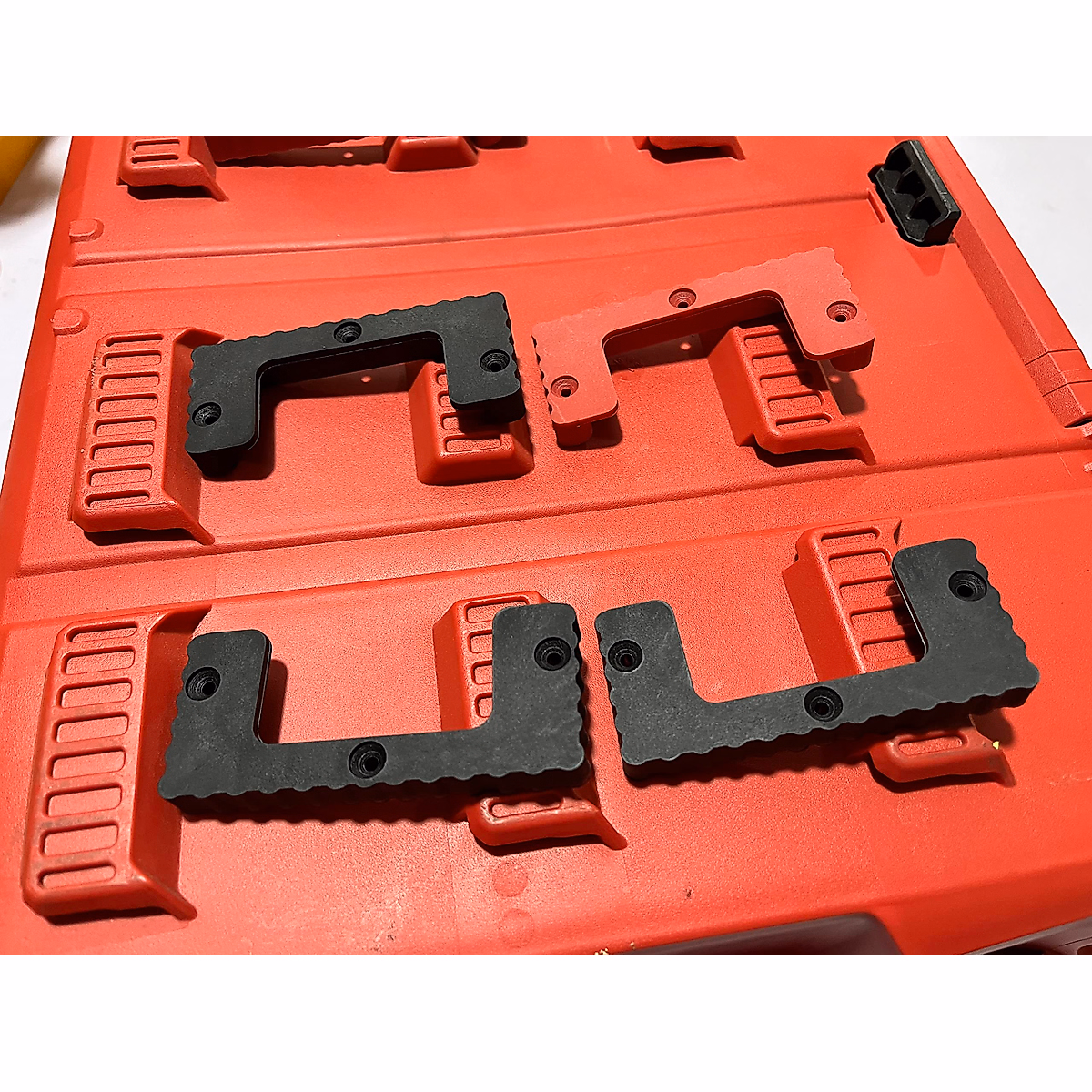 NyVoozy Milwaukee Packout Cleats, 16PCS Cleat 'n' Feet Cleats Compatible with Milwaukee Packout System, MountTool Box Storage System Anywhere (Black)